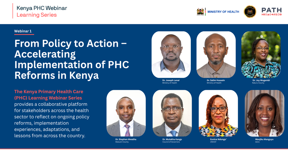 PATH co-convenes inaugural webinar learning series to strengthen Kenya ...